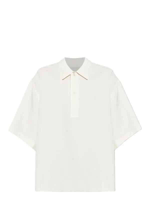 Studio Nicholson Oversized Short-sleeve Shirt - Cream