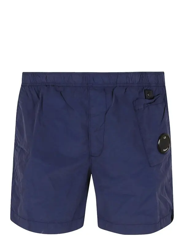 C.P. COMPANY Lens Detail Swim Shorts - Blue