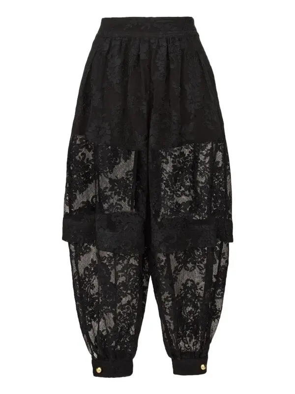 Zimmermann Luna Lace Harem Pants - Black