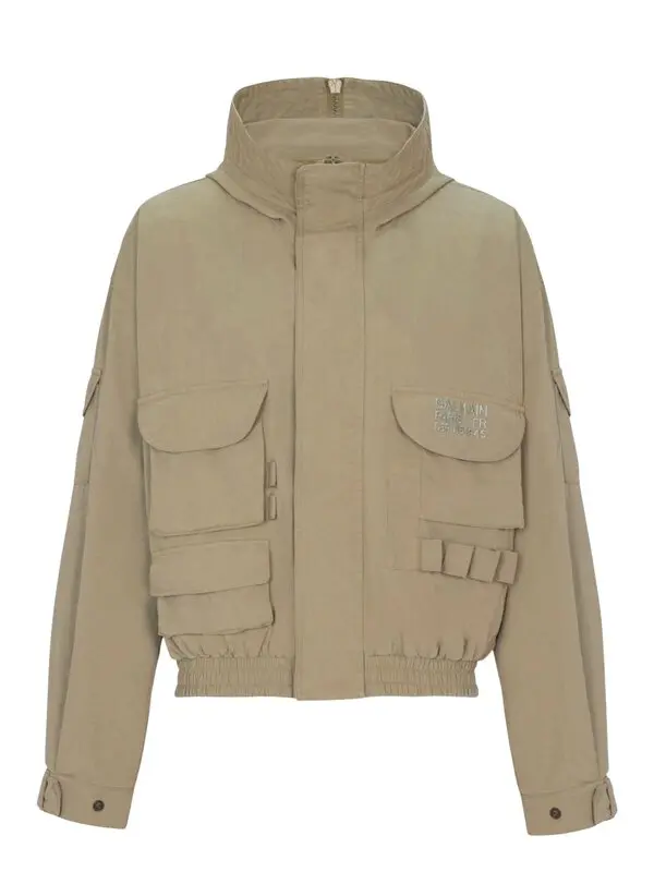 Balmain Vintage Cotton Stamp Cargo Jacket - Green