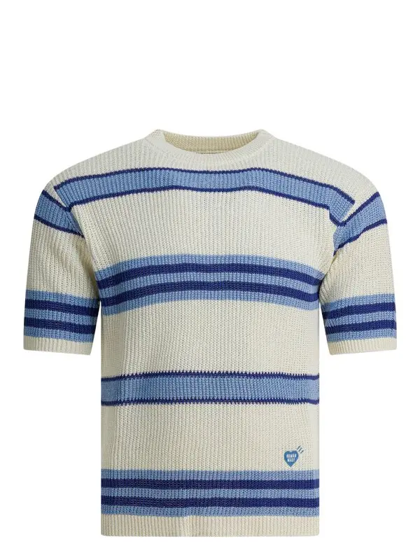 HUMAN MADE Striped Short-sleeve Knitwear - Blue
