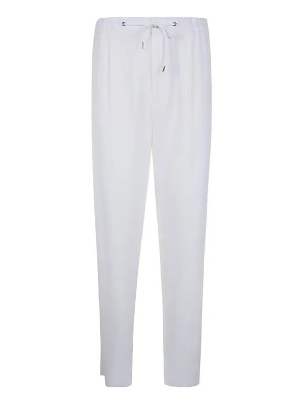 Giorgio Armani Barrel Wide Leg Trousers - Warm White