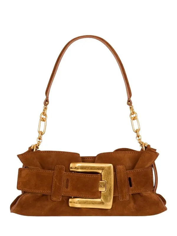Balmain Anthem Mini Shoulder Bag - Brown