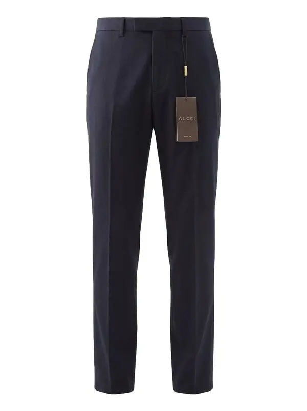 Gucci Pleated Tailored Trousers - Black