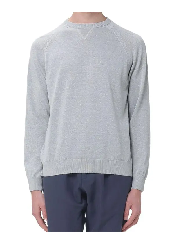 Eleventy Long Sleeve Pullover Sweater - Gray