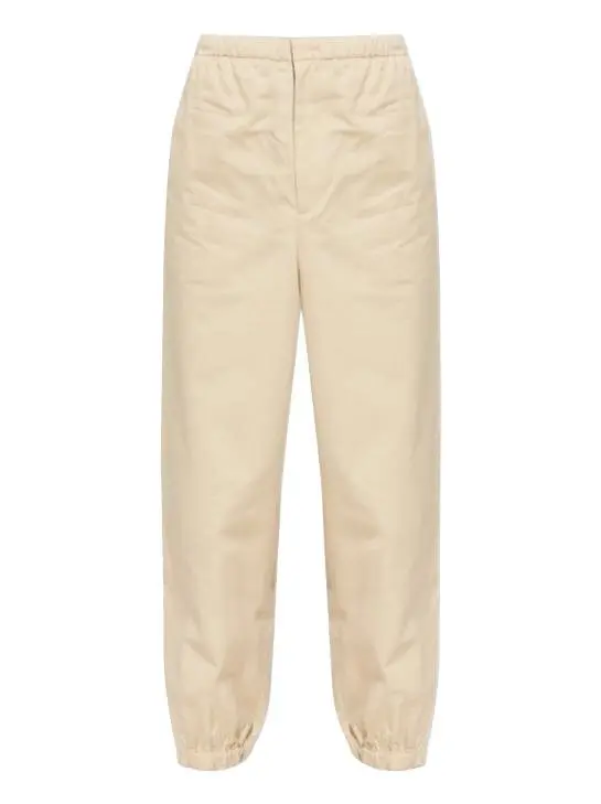 JIL SANDER Elasticated Cuff Trousers - Nude