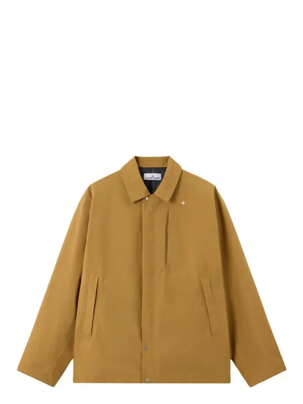 Stone Island Padded Waterproof And Windproof Coach Jacket - Dark Beige