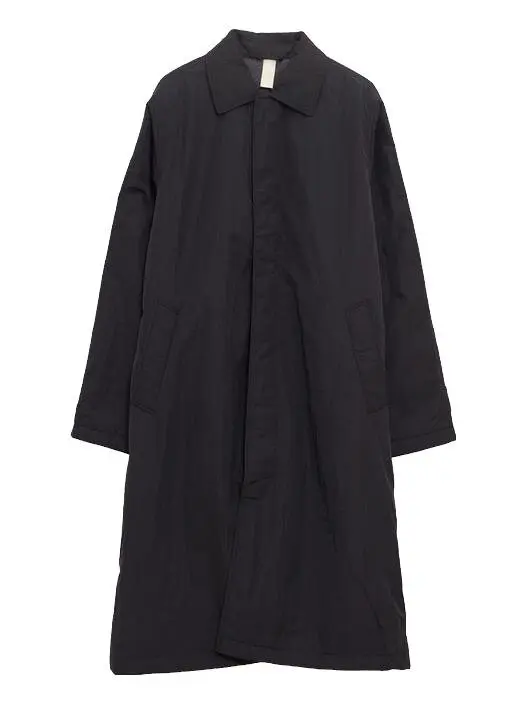 SUNFLOWER Long-sleeved Collared Coat - Black