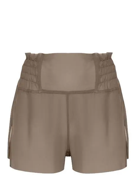 Rick Owens Sheer High-waist Wide-leg Shorts - Gray