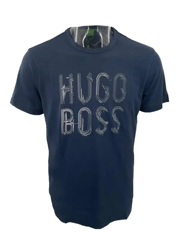 Hugo Boss Item O-neck Short-sleeved T-shirt - Blue
