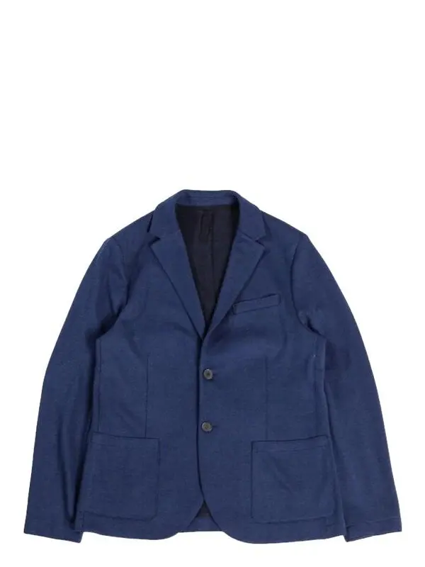 Harris Wharf London Long-sleeved Collared Blazer - Blue