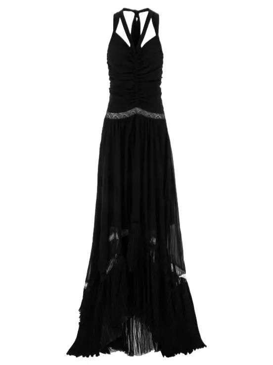 Blumarine Lace Maxi Dress - Black