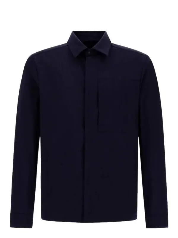 Herno Shirt Collar Pocket Jacket - Black