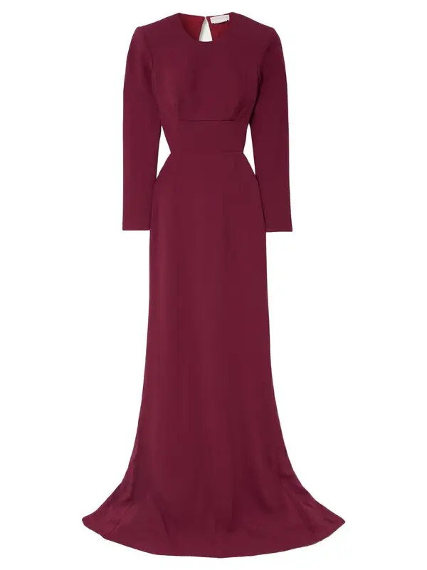 Stella McCartney Open-back Cady Gown - Red