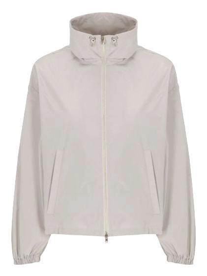 Herno Drawstring Zip-up Jacket - Light Grey