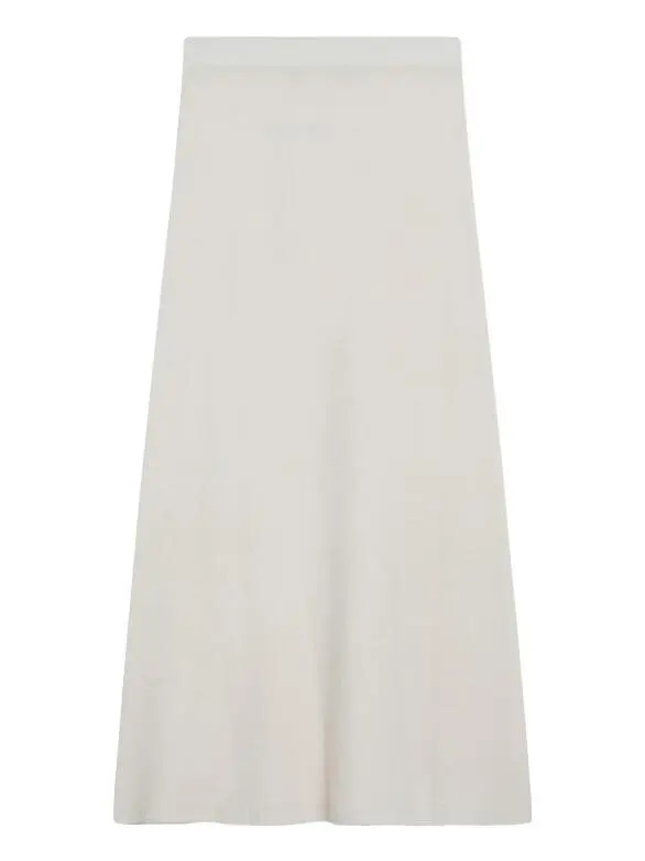 Max Mara Elastic Waist Skirt - White