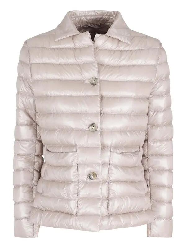 Herno Quilted Down Jacket With Classic Collar - No
