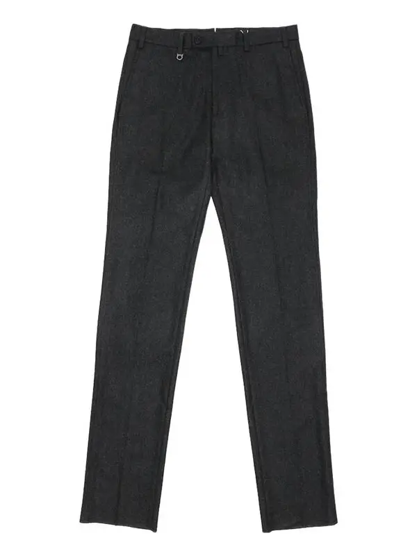 FERRAGAMO Straight Leg Casual Pants - Black