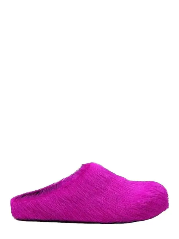 Marni Fluffy Slip-on Mules - Purple-red