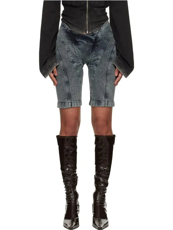 KNWLS Denim Shorts - Blue