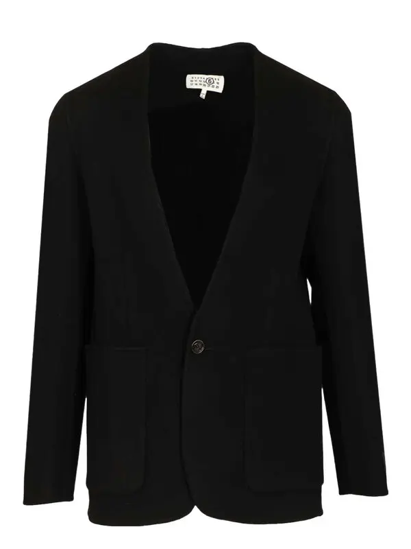 MAISON MARGIELA Single-breasted Wool Jacket - Black