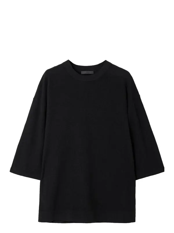 Tibi Sable Cotton-blend Jersey T-shirt - Black