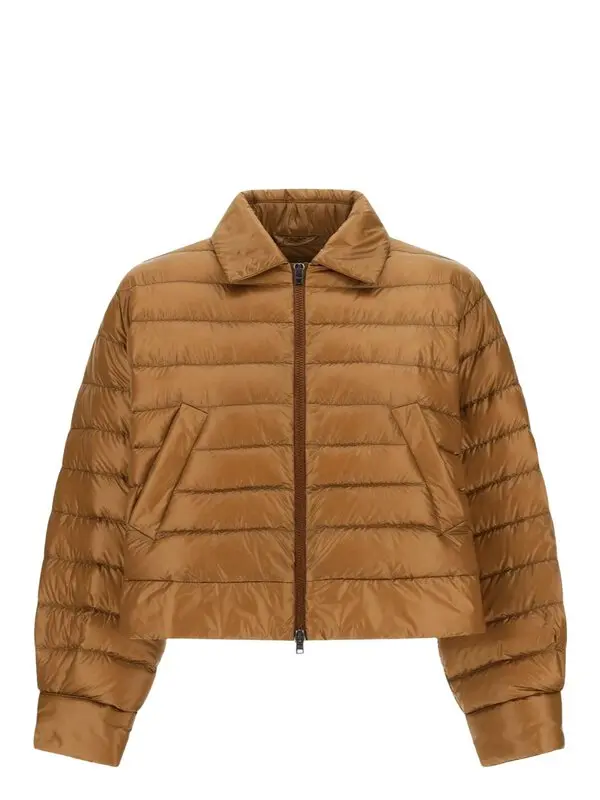 Herno Boxy Quilted Down Jacket - Camel