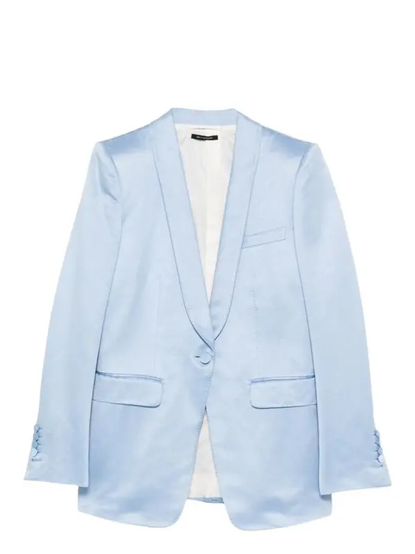 TOM FORD Single-breasted Blazer - Blue