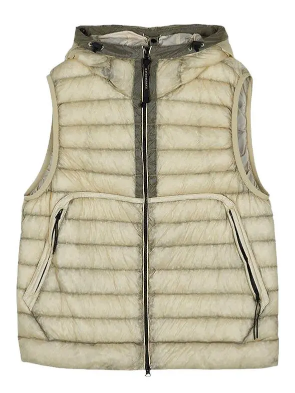 C.P. COMPANY D.d. Shell Goggle Down Gilet - Nude