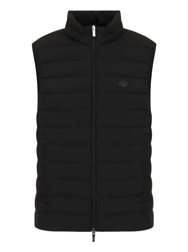 Emporio Armani Quilted Vest - Black