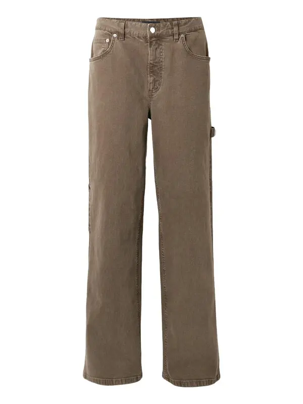Tibi Mid-rise Tapered Jeans - Green