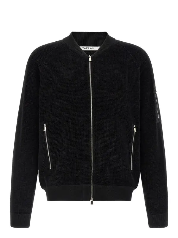 TATRAS Gavrio Waffle Bomber Jacket - Black
