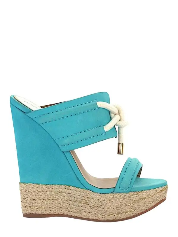 Dsquared2 Lace-up Wedge Sandals - Green