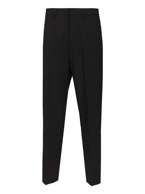 Emporio Armani Seersucker Tailored Pants - Black