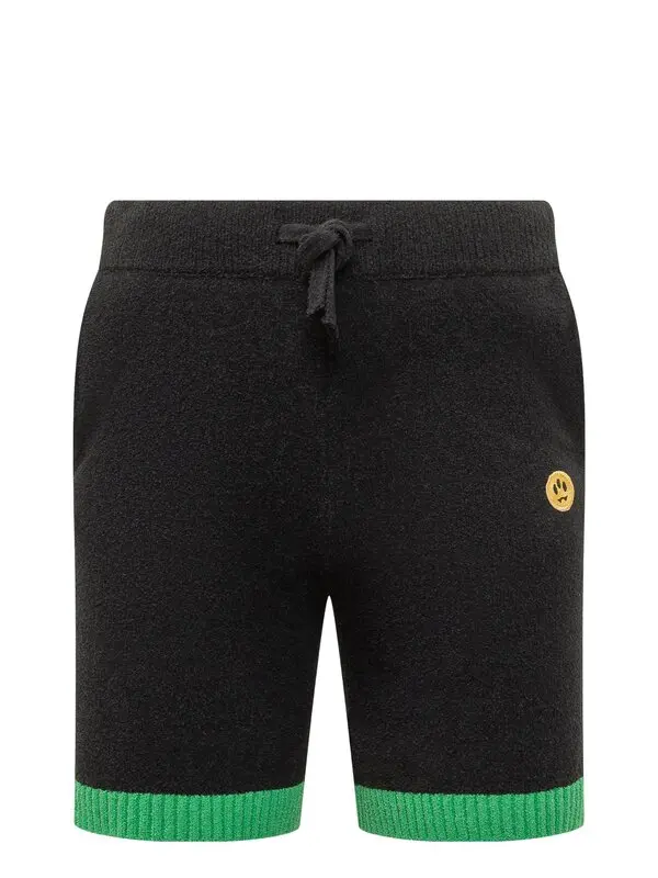 BARROW Logo Trim Sweatshorts - Black