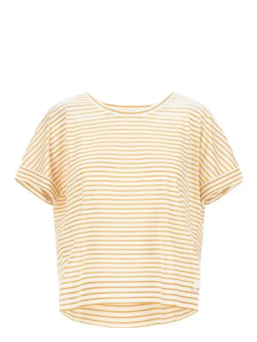 Herno Striped Short Sleeve T-shirt - Orange/cream