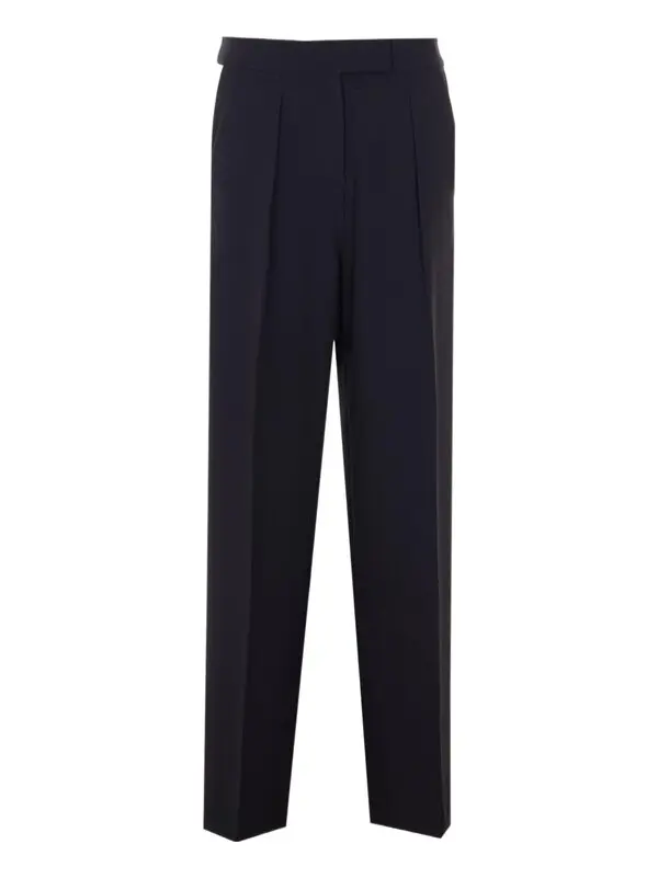 Patrizia Pepe Wide-leg Pants With Side Stripe Detail - Black