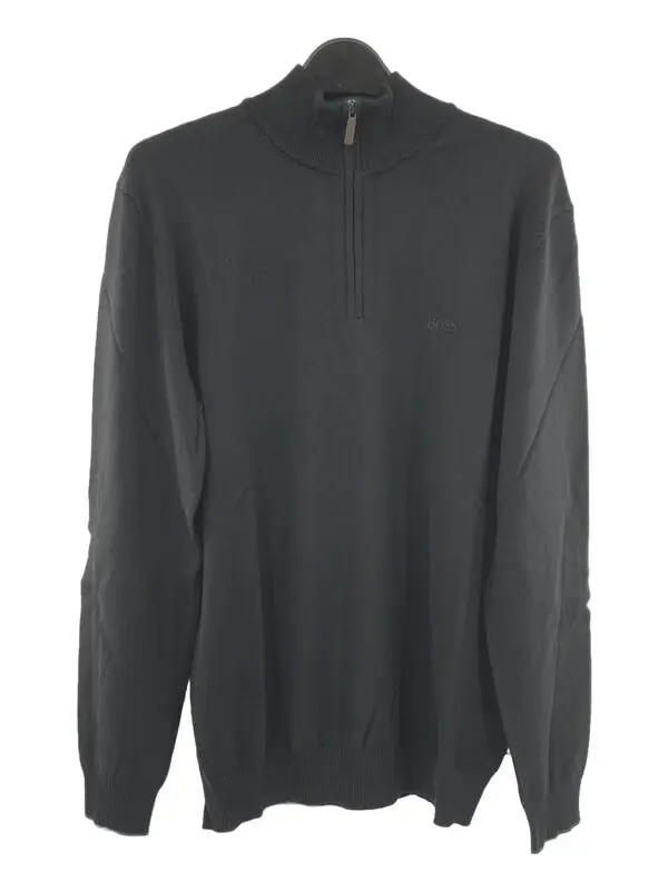 Hugo Boss Long-sleeved Zippered Sweater - Black