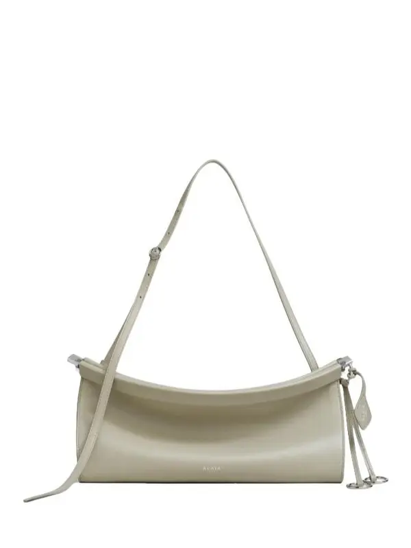 Alaïa Le Click East West Medium Shoulder Bag - Greige