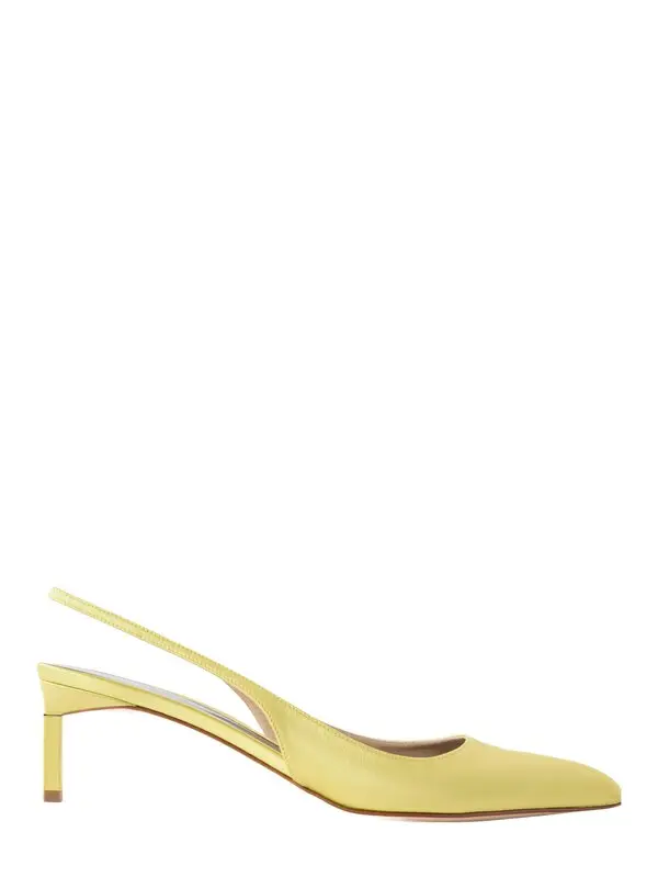 TOM FORD Satin Slingback Pumps - Yellow