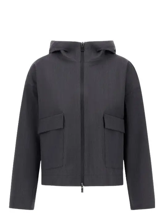 Herno 3 Layers Tech-merino Jacket - Black