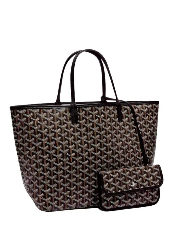 Goyard Saint Louis Tote Bag With Detachable Pouch - Black
