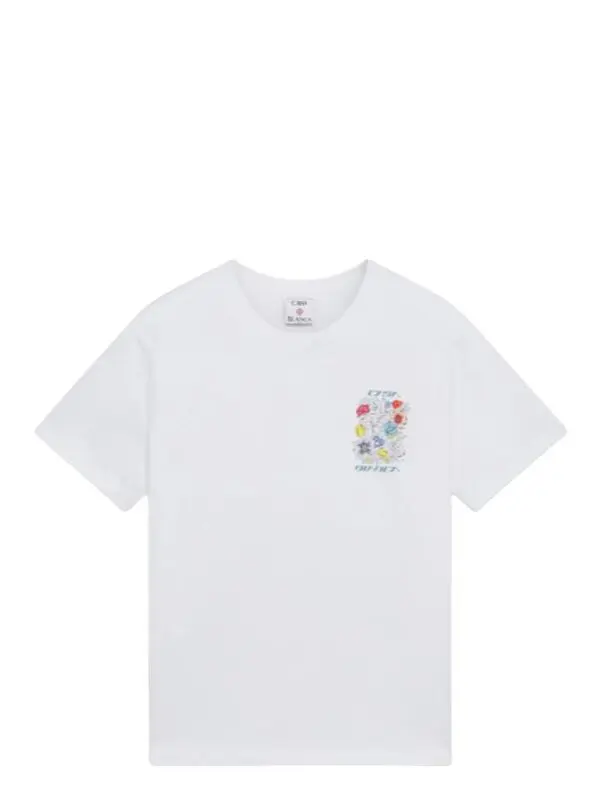 Casablanca Graphic Print Crewneck T-shirt - White