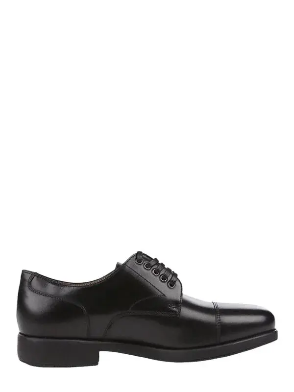 FERRAGAMO Larry Series Cap Toe Oxford Shoes - Black