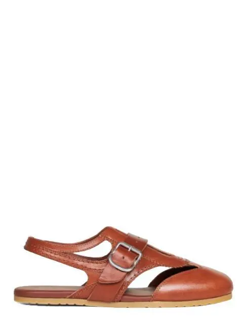 Dries Van Noten Buckled Flat Sandals - Brown