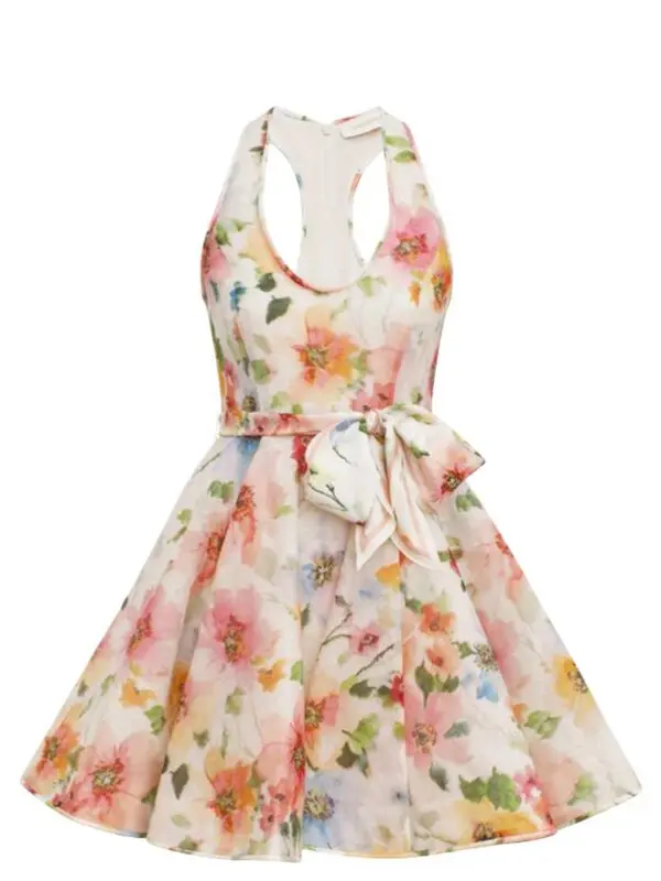 Zimmermann Alchemy Racer Flared Dress - Neon-poppy