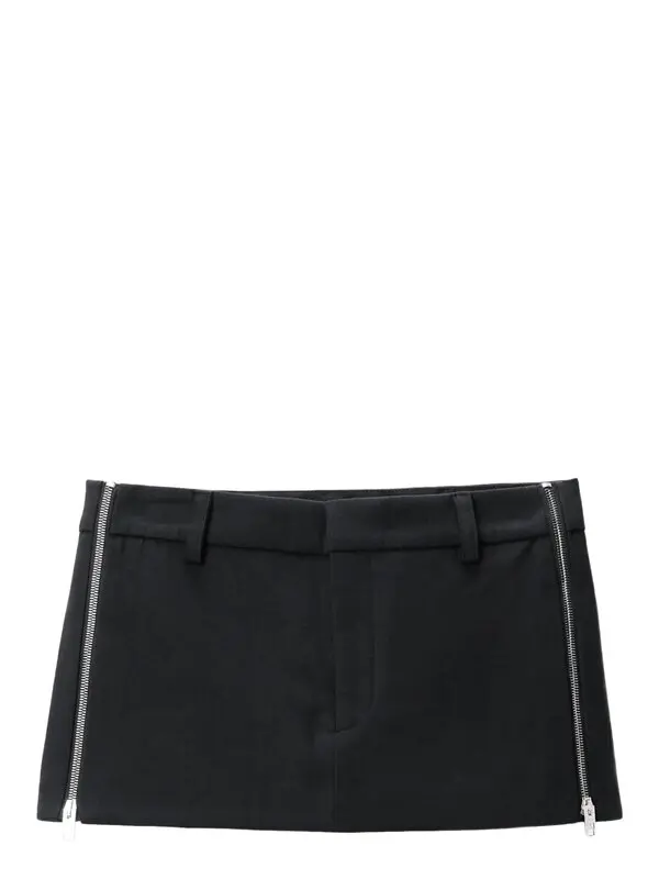 Alexander Wang Zipped Mini Twill Shorts - Black