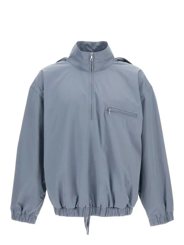 RIER Zip Pocket Cotton Jacket - Blue