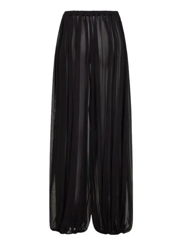 Giuseppe Di Morabito Pleated Wide-leg Pants - Black