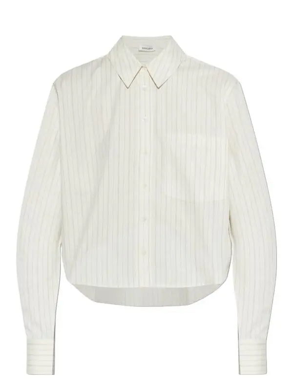 ANINE BING Essie Pinstripe Shirt - White